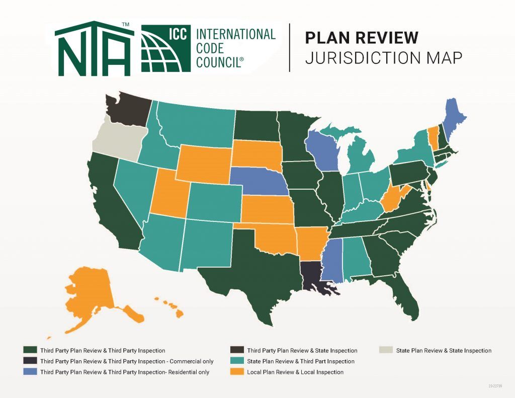 Jurisdictions Map – Third Party Plan Review – ICC NTA, LLC